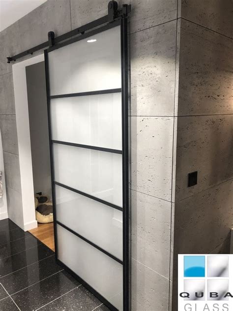 DRZWI SZKLANE PRZESUWNE SYSTEM LOFT ART MATOWE Qubaglass