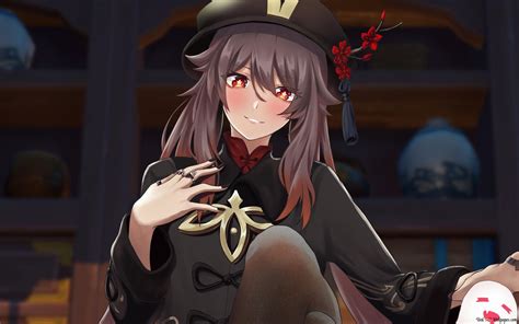 Hu Tao Hot Anime Girl Genshin Impact K Wallpaper Download