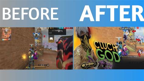 Prajwal Yamgar On Linkedin Before And After Thumbnail Design Visual Storyteller Free Fire