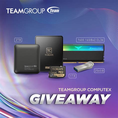 Teamgroup Computex Giveaway Techpowerup