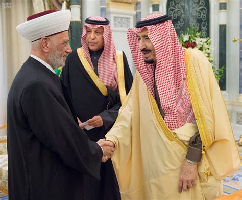 خادم الحرمين يستقبل مفتي لبنان
