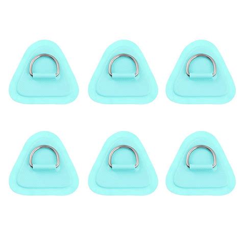 6pcs D Ring Patch For Inflatable Boat Kayak Dinghy Sup D Ring Pvc