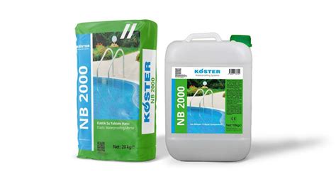 Nb 2000 Çimento Esaslı Tam Elastik Su Yalıtımı Harcı 2k 30 Kglik