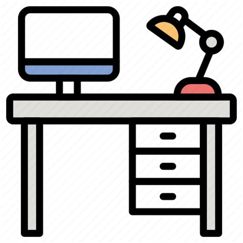 Working Desk Lamp Desktop Business Icon Download On Iconfinder