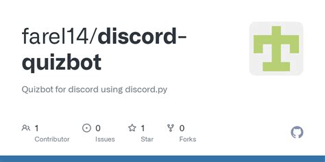 Github Farel Discord Quizbot Quizbot For Discord Using Discord Py