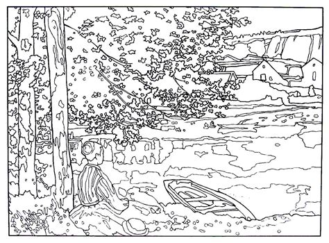 A Black And White Drawing Of A Person Sitting Under A Tree