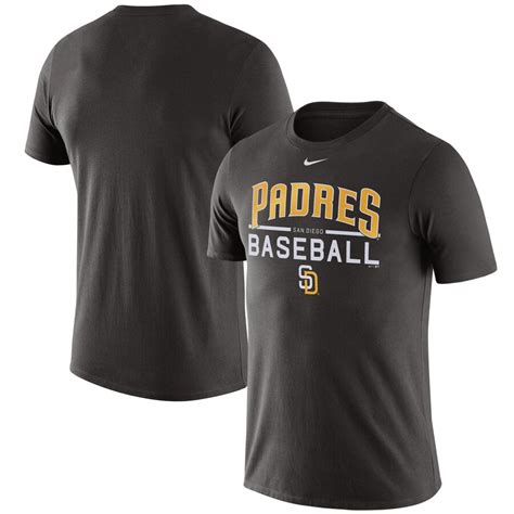 Mens San Diego Padres Nike Brown Practice T Shirt