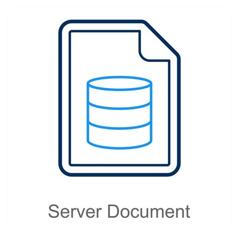 Premium Vector Server Document And Server Icon Concept