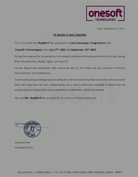 Ranjith Radha On Linkedin Hi All I Have Successfully Completed The Java Developer Programme