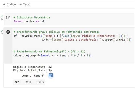 Dataframe Com Interação Do Usuário Usando Pandas E As Funções Assign