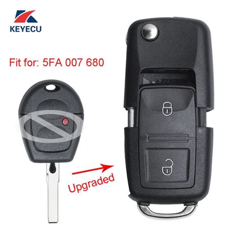 KEYECU Replacement Upgraded Flip Remote Car Key Fob MHz ID For Volkswagen Bora Polo Golf