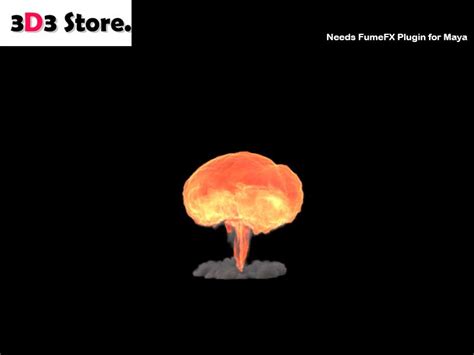 maya fumefx explosion 3d model 125 ma free3d