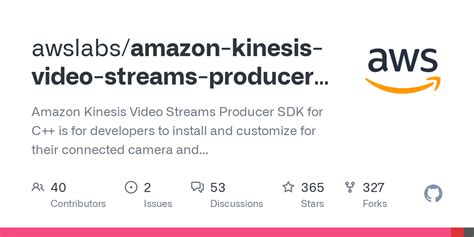 Github Awslabsamazon Kinesis Video Streams Producer Sdk Cpp Amazon