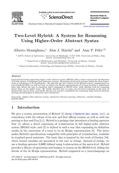 pdf two level hybrid a system for reasoning using higher order