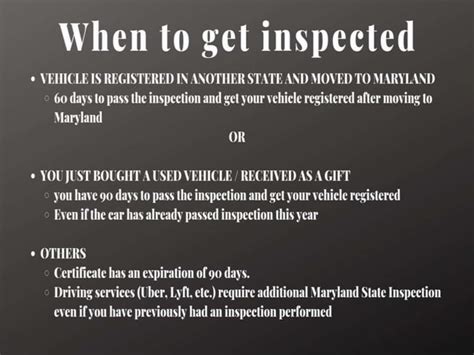 Maryland State Vehicle Inspection Pptx