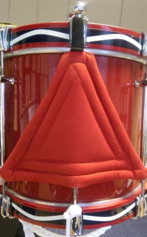 Tmbs Red Padded Drum Triangle To Fit Andante Bdc And Pearl Drums The
