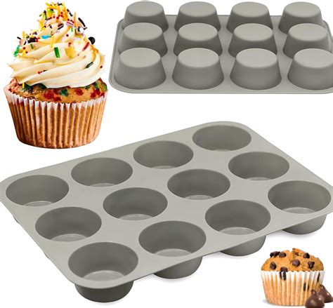 FORMA FOREMKA SILIKONOWA DO BABECZEK MUFFINEK 12x R230316540 Cena Opinie Blachy I Formy