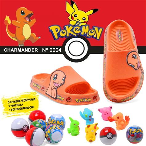 Slide Nuvem Pokemon Infantil Guepardo Shoes
