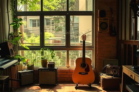 Music Practice Room Interior Premium Ai Generated Image