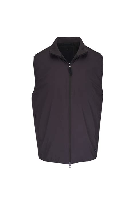 Wahts Collon Dark Brown Layering Tech Vest Mitchell Stores