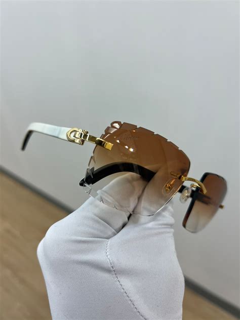 Cartier Cartier Whit Buffs With Diamond Cut Lenses Grailed