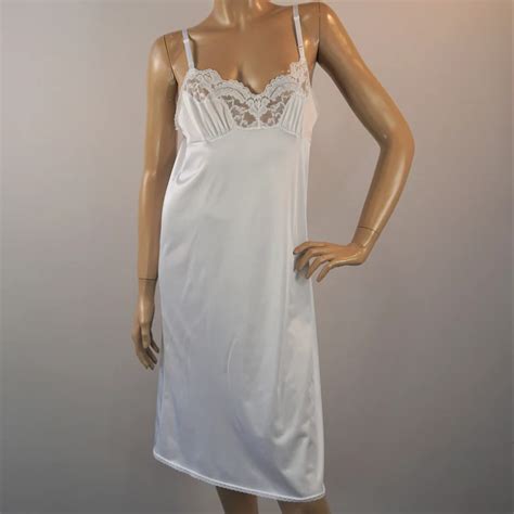 Vintage Vassarette Full Slip White Nylon Lace 1970s Slip Etsy Artofit