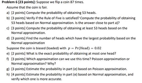Solved Problem 6 23 Points Suppose We Flip A Coin 87