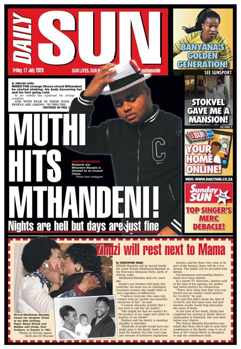 Get Digital Access To Daily Sun July 17 2020 Issue