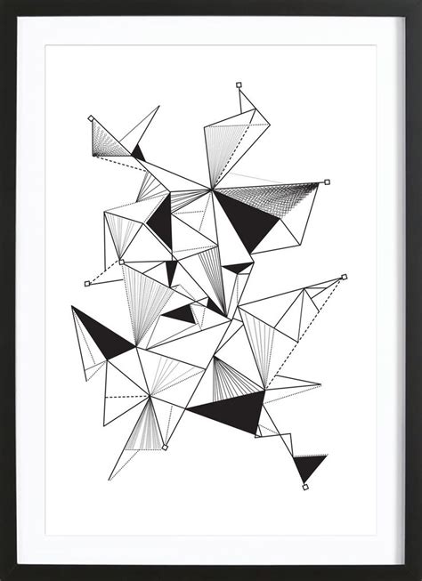 Triangle Composition Geometric Triangles Art Geometric Drawing Geometric Shapes Art