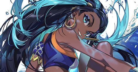 파란 눈 여캐 일러스트 특집