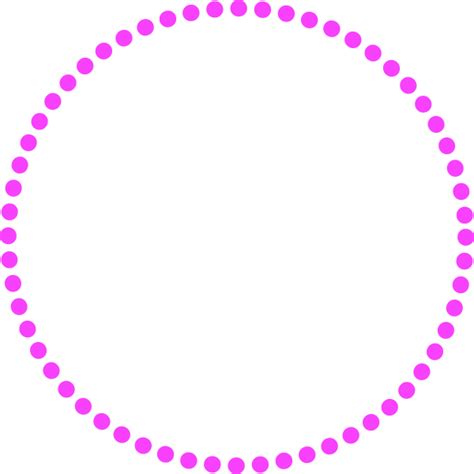 Hot Pink Dotted Circle Clip Art At Vector Clip Art Online