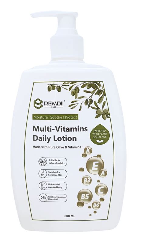 Remdii Multi Vitamins Daily Lotion Ingredients Explained