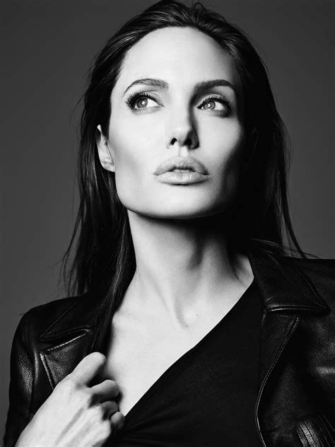 Angelina Jolie By Hedi Slimane For Elle US June 2014 Fashion