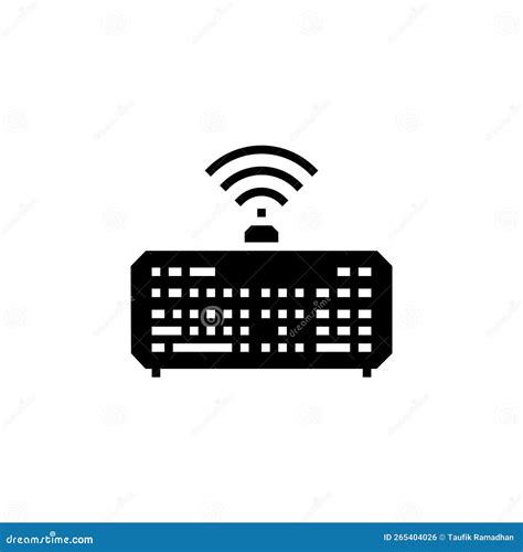Keyboard Wireless Vector Icon Computer Component Icon Solid Style Perfect Use For Logo