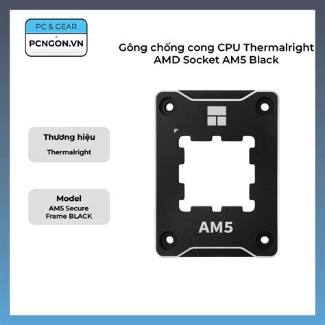 Gông Chống Cong Cpu Thermalright Amd Socket Am5 Black Pcngon