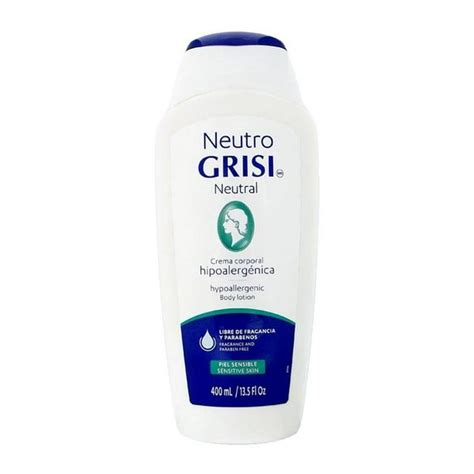 Crema Corporal Grisi Neutral Hipoalergénica Piel Sensible 400 Ml