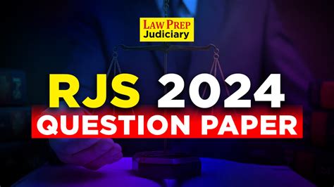 RJS 2024 Question Paper Answer Key Official PDF