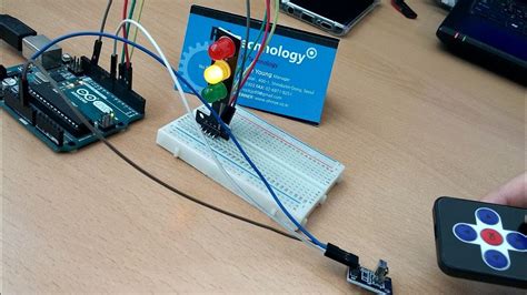 Arduino Uno 로 Ir Kit 을 사용해서 3색 신호등 모듈 제어해 보기 Youtube