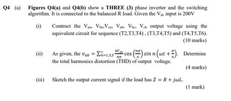 Solved Figures Q4a And Q4b Show A Three 3 Phase