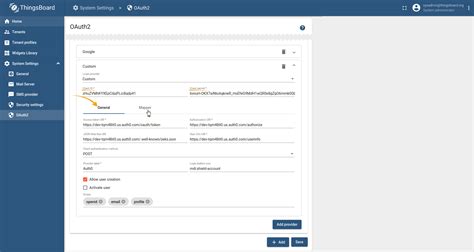 Oauth 2 0 Support Thingsboard社区版