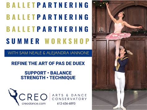 Classical Ballet Partnering Summer Workshop Dancemn