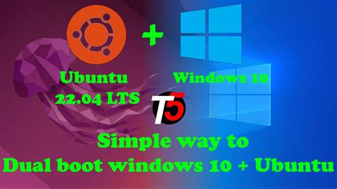 Dual Boot Your Pc Ubuntu And Windows 10 Or 11 [ Easy Way ] Youtube
