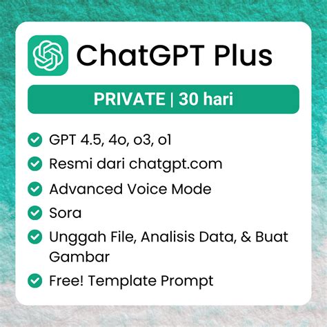 Jual Chatgpt Plus Private Official Gpt 4o O1 Models Unlimited Use
