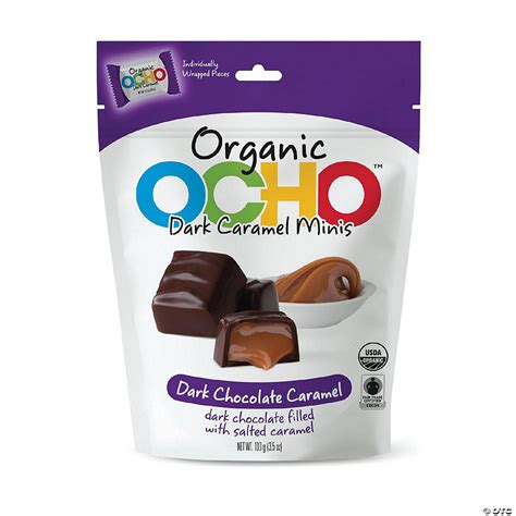 Ocho Candy Mini Pouch Dk Caramel 35 Oz Pack Of 12