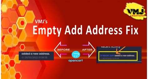 OpenCart Fix Empty Add Address In Recent Activity In Admin Dashboard