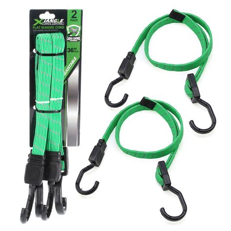 2pk Reflective Bungee Cord Webbing Strap Elastic Shock Cord
