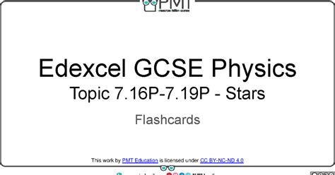 Flashcards Astronomy Edexcel Pmt Education