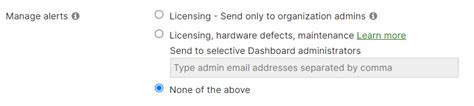 Alerts And Notifications Cisco Meraki