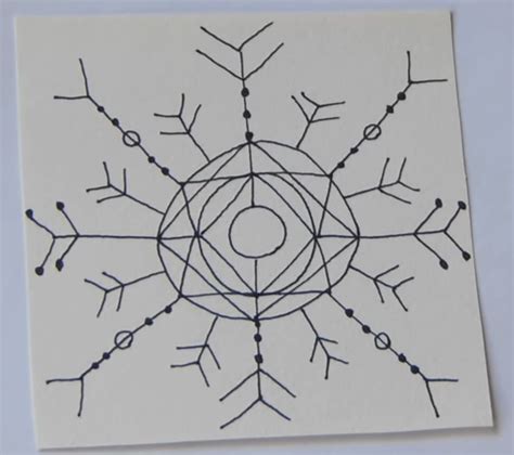 How To Draw A Snowflake Easy Drawing Projects