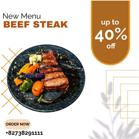 Beef Steak Template Postermywall